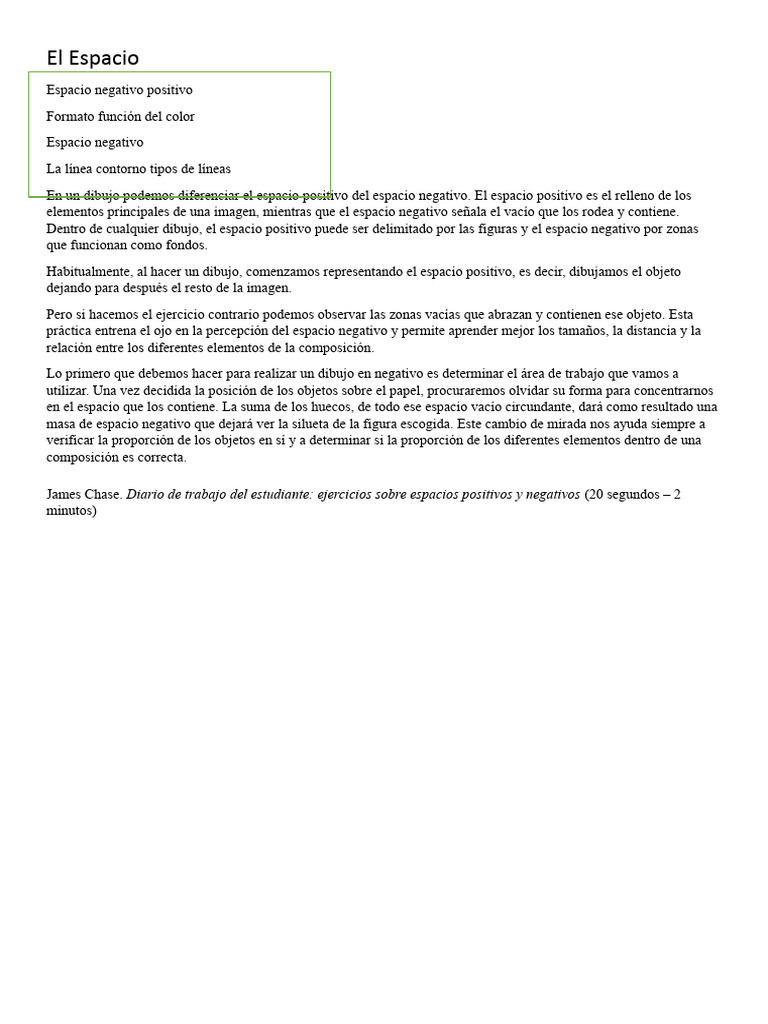 El Espacio | PDF | Dibujo | Color