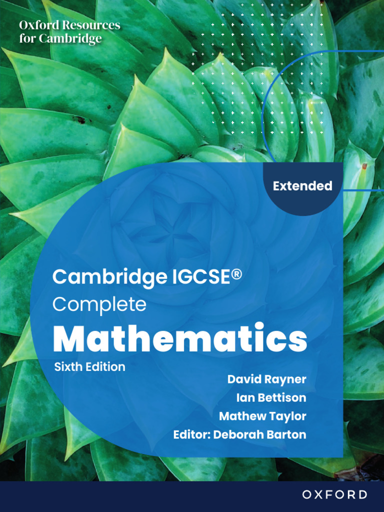 IGCSE-Maths Book | PDF | Equations | Area