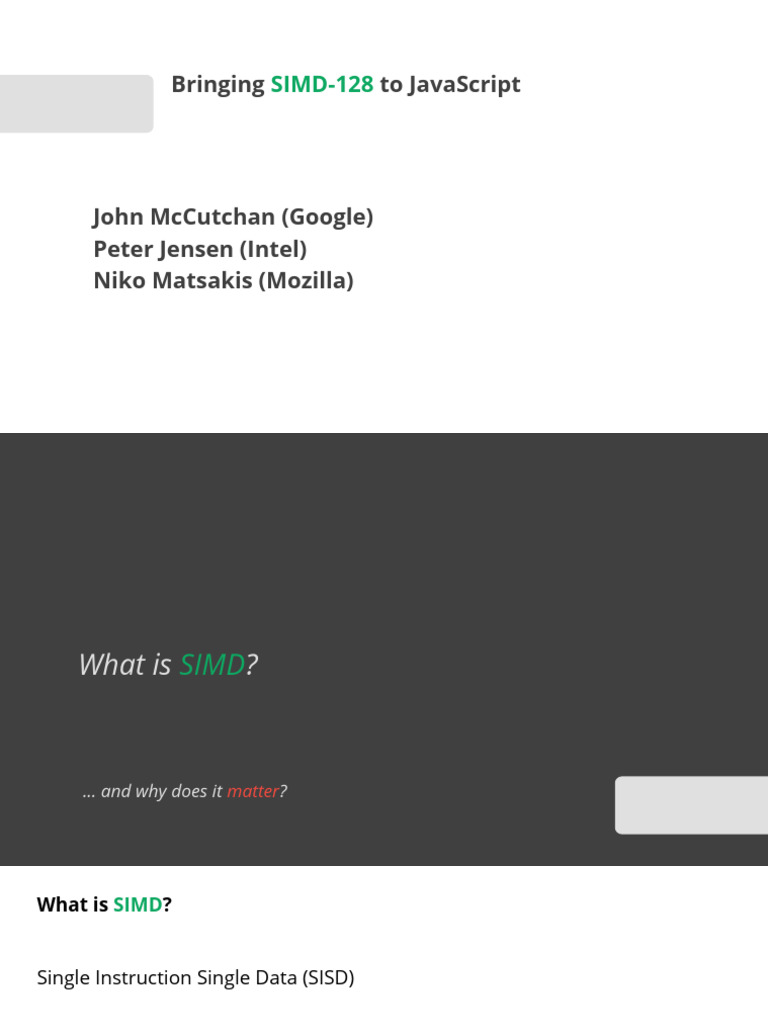 SIMD-128 TC-39 JS | PDF | Computer Architecture | Computing