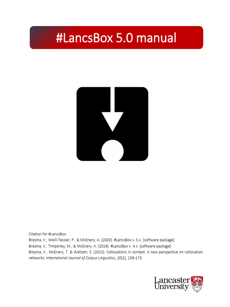 Lancsbox 5 0 Manual Pdf Installation Computer Programs Computer