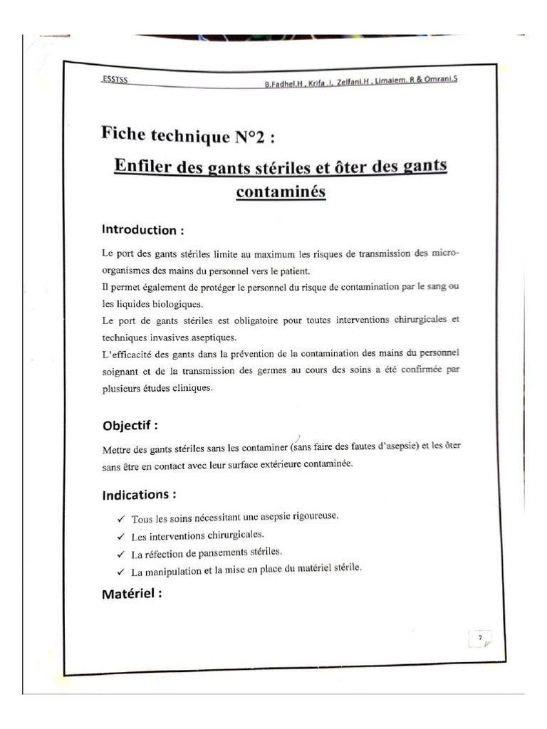Fiche Technique Hygiene | PDF