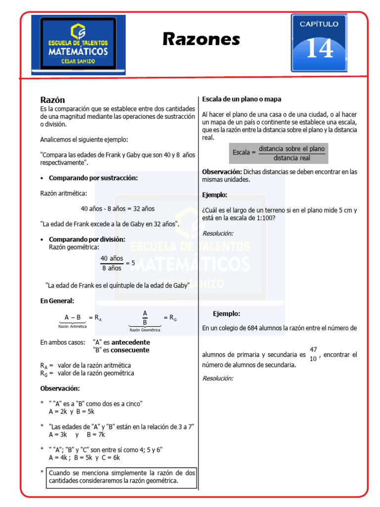 Separata N°14 | PDF | Proporción | Ingeniería mecánica