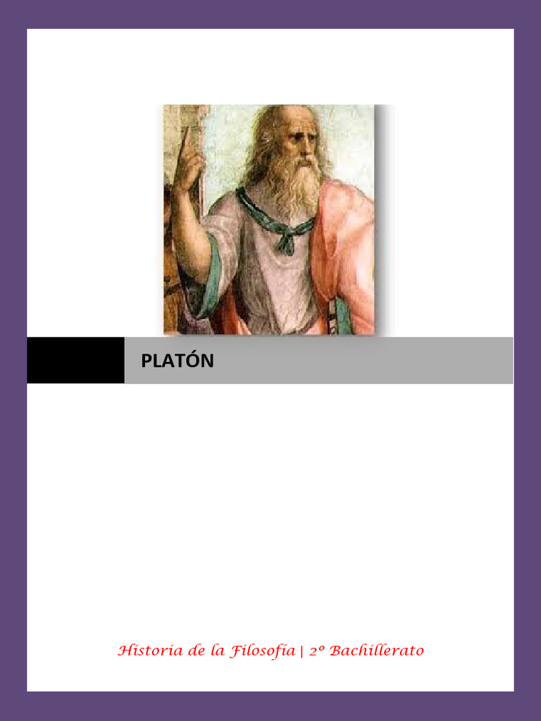 Filosofía de Platón: Ideas y Justicia | PDF | Platón | Conocimiento