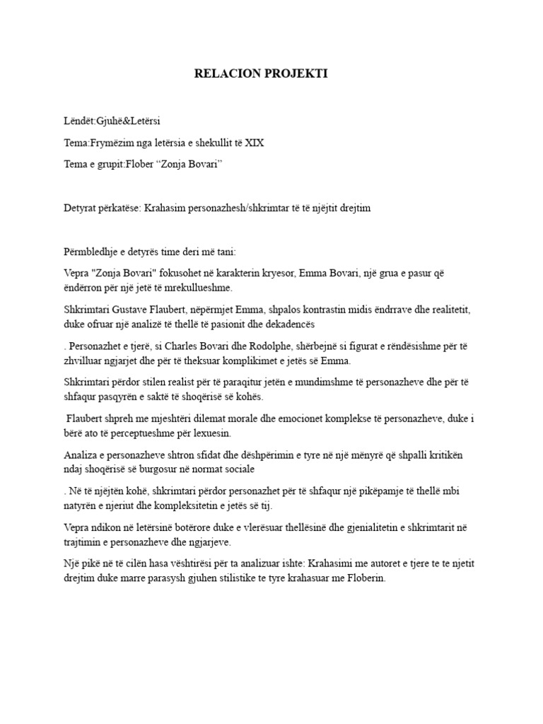 Relacion Projekti | PDF