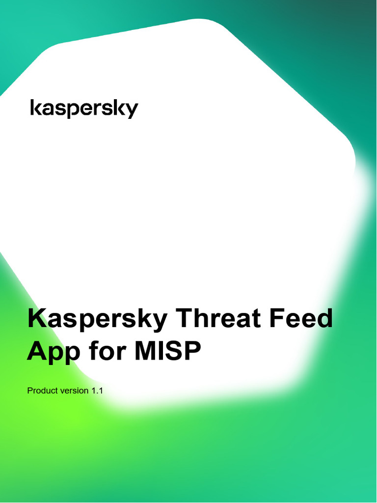 Kaspersky Threat Feed App For Misp Pdf Malware File Transfer Protocol