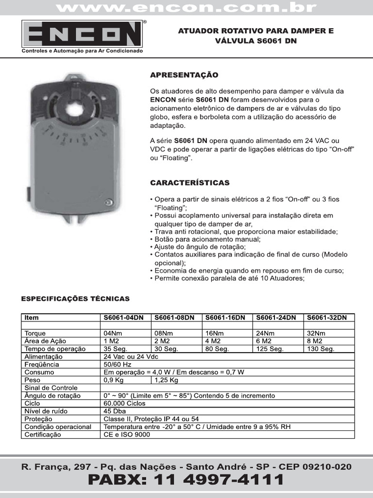 S6061 DN Datasheet V1.0 PT | PDF