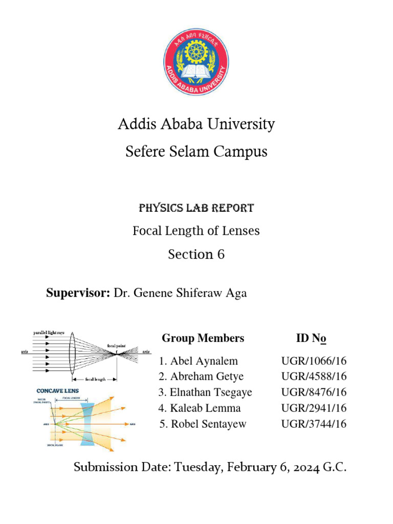 Physics Lab: Lens Focal Length Study | PDF | Optical Devices | Physical ...