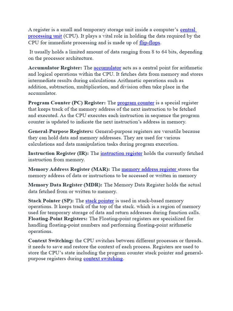 Register and Counter | PDF | Central Processing Unit | Computer Data Storage