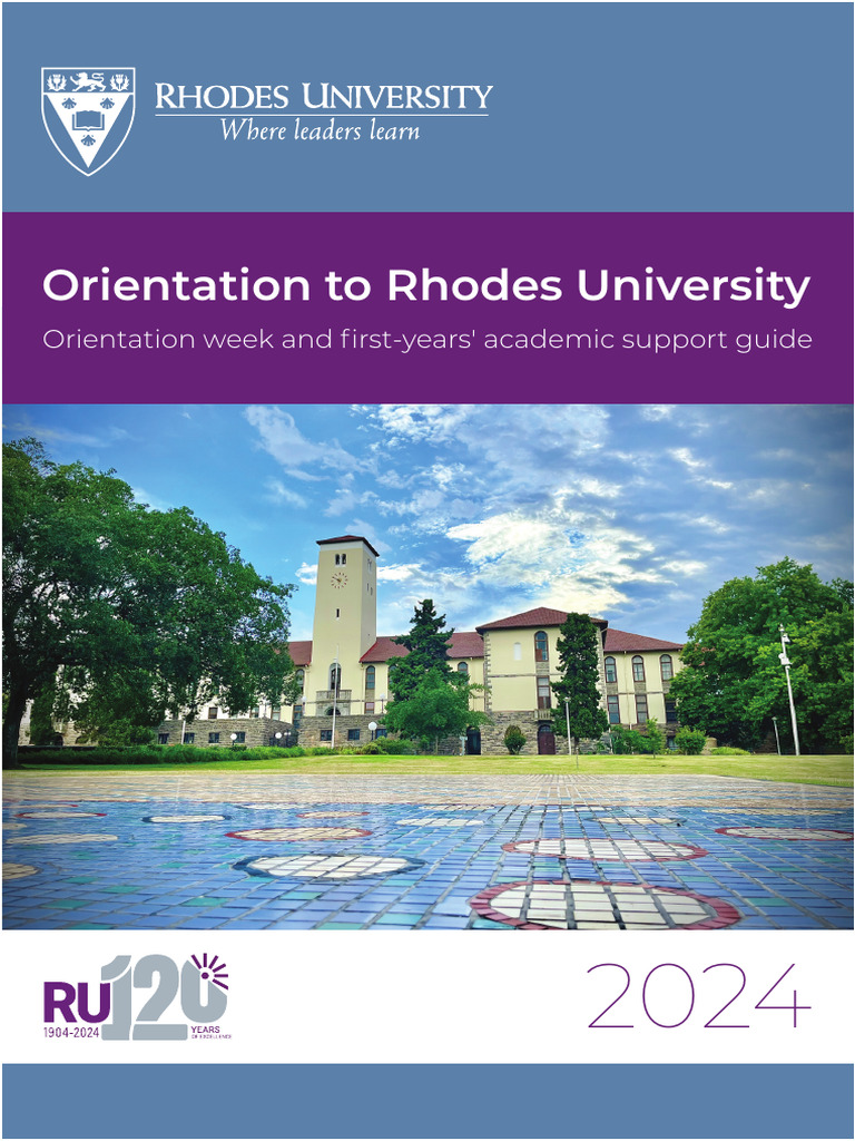 Orientation To Rhodes University O-Week Book 2024 | PDF | Mobile App ...