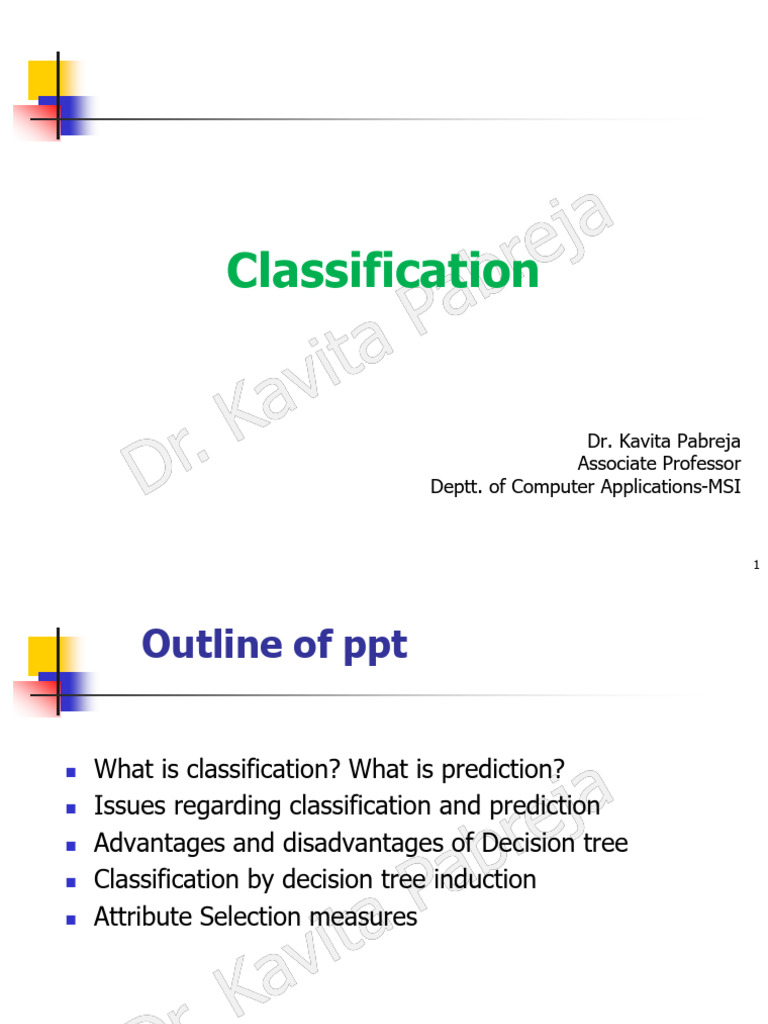 Lecture 6 Classification-Decision Tree Rule Based K-NN | PDF ... Lecture 6 Classification-Decision Tree Rule Based K-NN | PDF ...