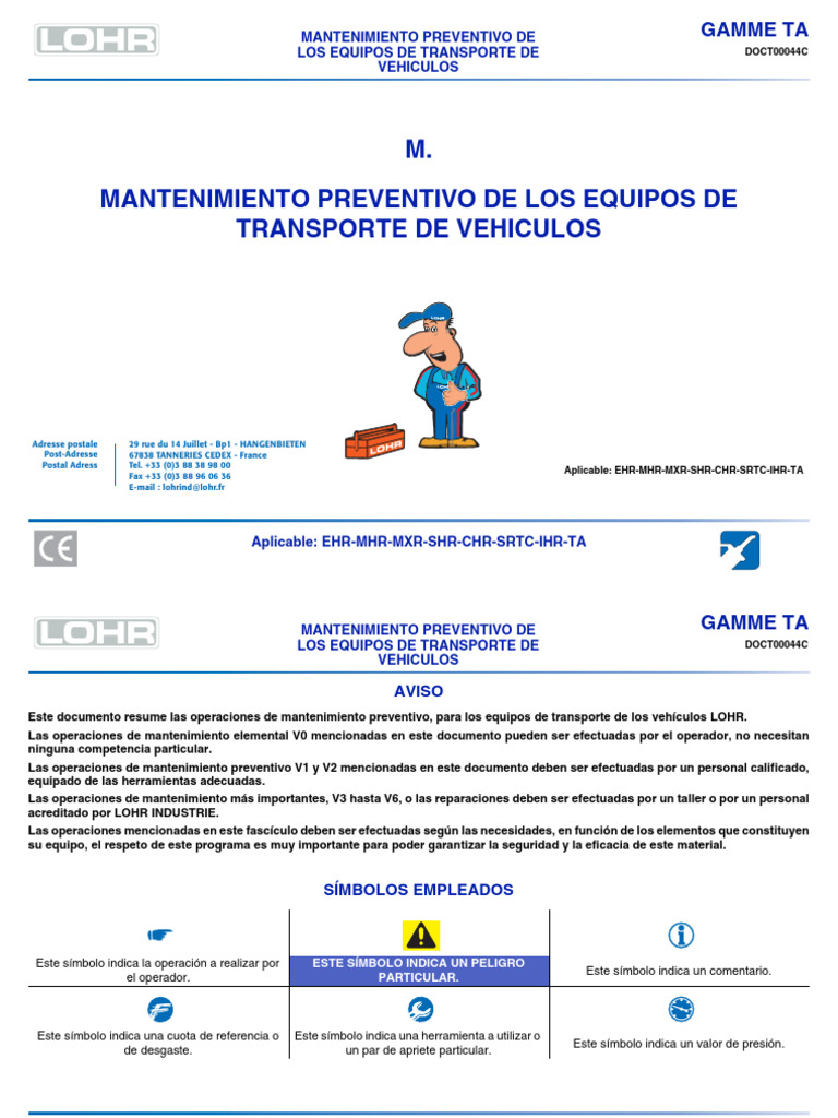 Maintenance Prev-Esp | PDF | Eje | Rodamiento (Mecánico)