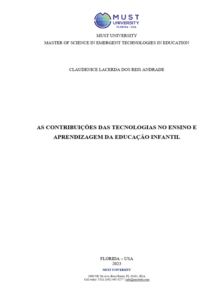 AV - Deborah - TEMPLATE TCF F3 CLAUDENICE | PDF | Aprendizado | Pedagogia