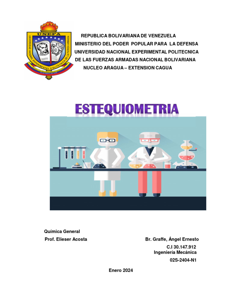 Estequiometria Pdf Estequiometría Redox