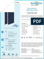 Renewsys Data Sheet PDF | PDF | Solar Panel | International ...