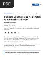 Sponsorship Tracker Guidelines | PDF | Sponsor (Commercial) | Spreadsheet