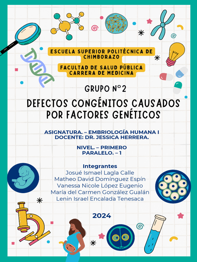 Defectos Congénitos Causados Por Factores Genéticos - Grupo 2 | PDF ...