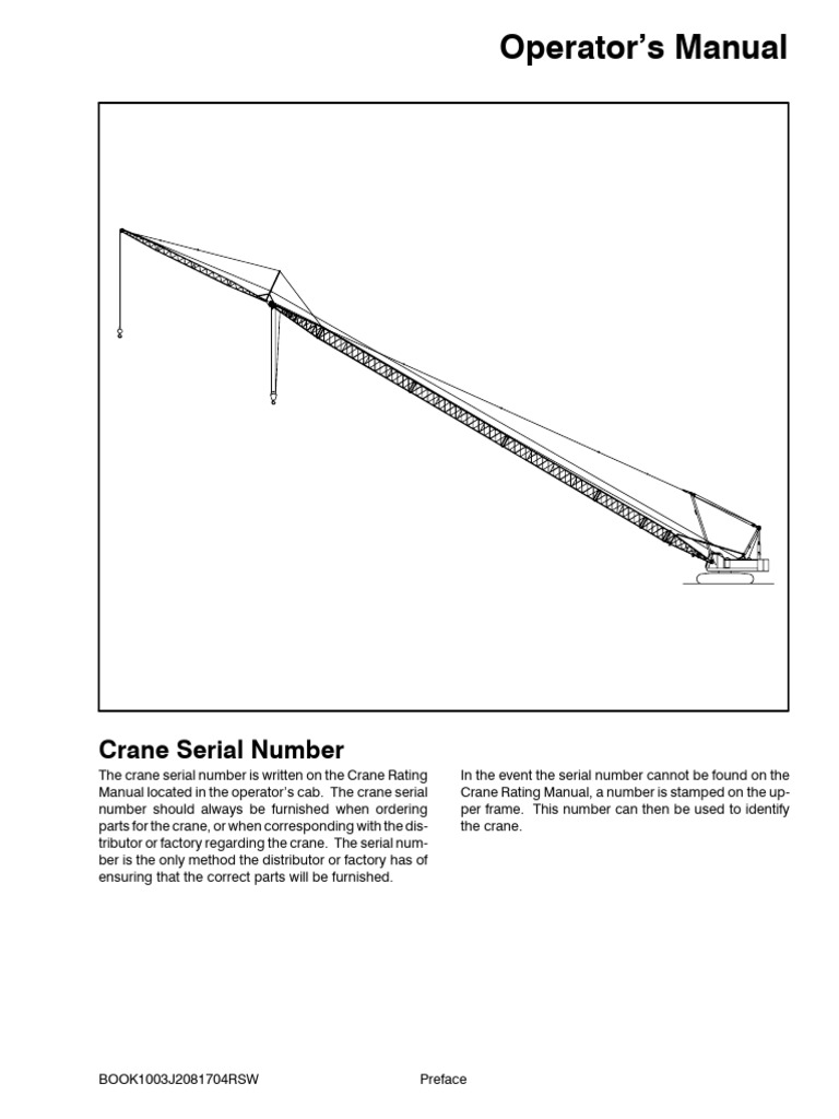 Manual Operador LB 049 | PDF | Crane (Machine) | Deep Foundation