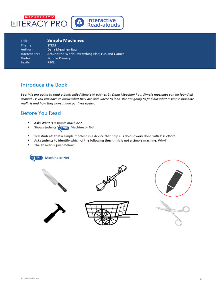 Understanding Simple Machines | PDF | Machines