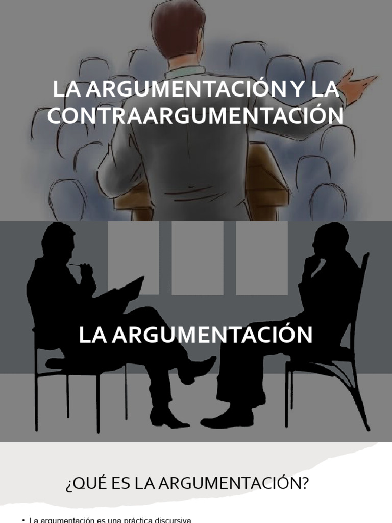 La Argumentación y Contraargumentación | PDF | Argumento | Razonamiento ...