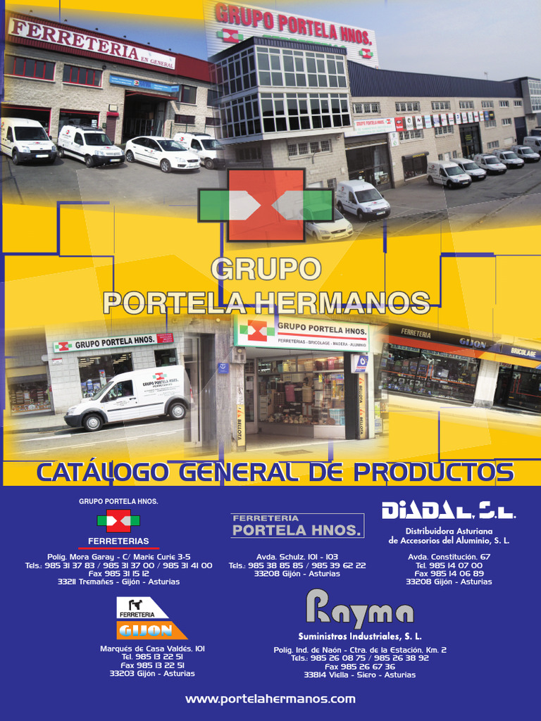 Catalogo Productos Portela 000 - 137 | PDF | Aluminio | Acero inoxidable