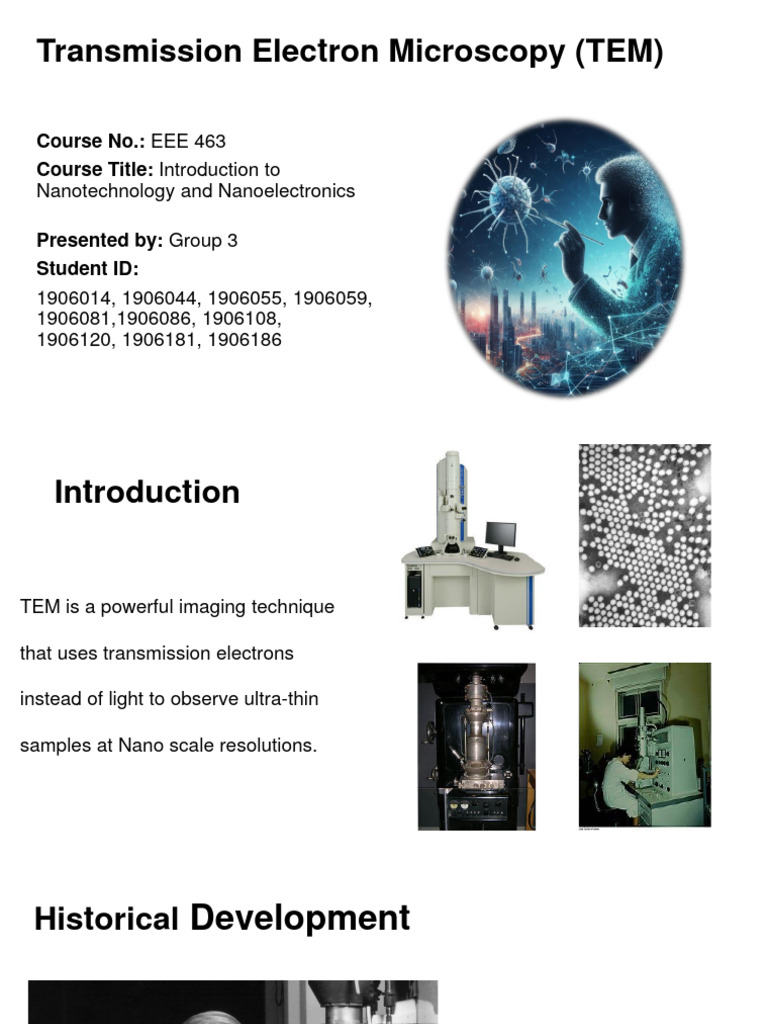 Group 3 TEM Presentation | PDF | Transmission Electron Microscopy ...