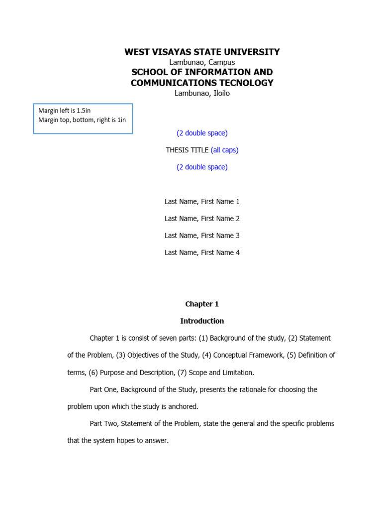 Thesis Structure and Components Guide | PDF | System | Specification ...