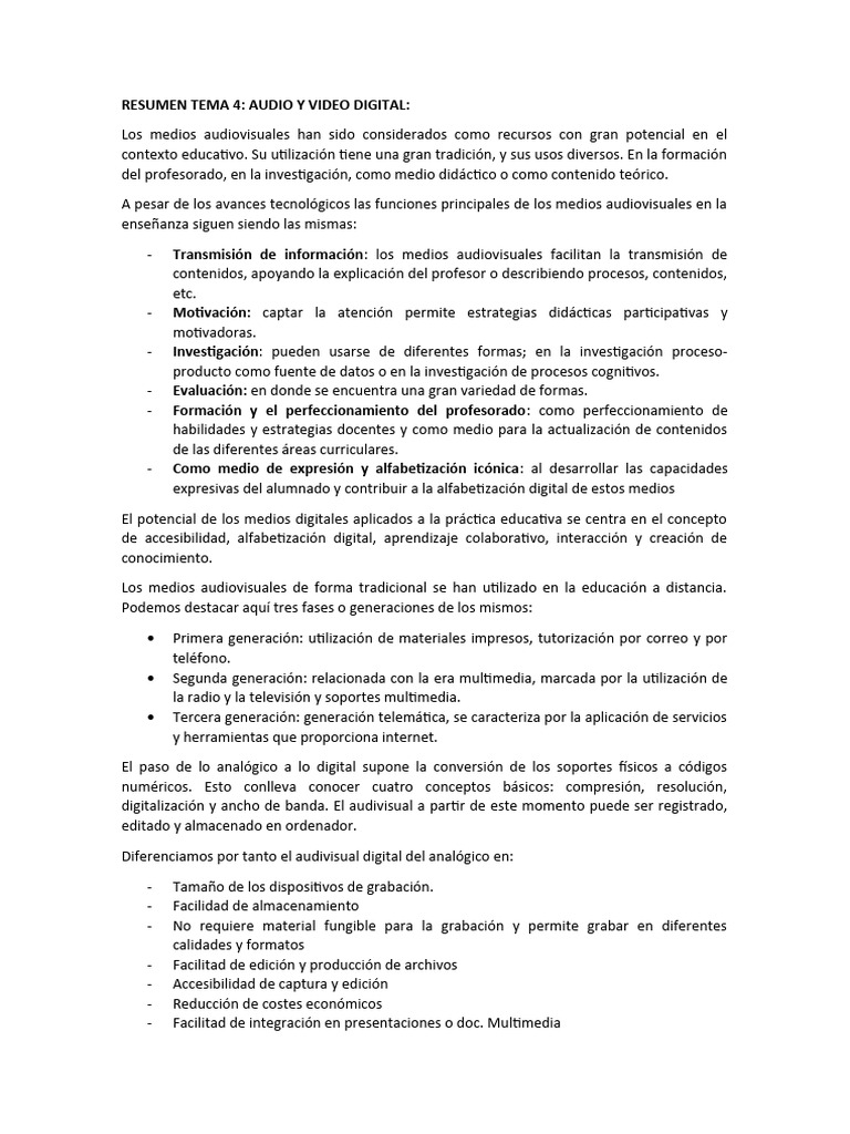 tema 4 tec | PDF | Televisión | Realidad virtual