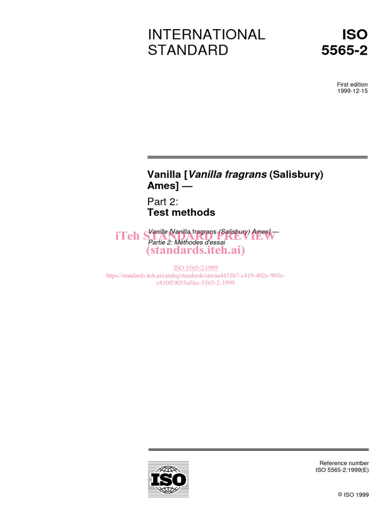 Iso 5565 2 1999 | PDF | International Organization For Standardization ...