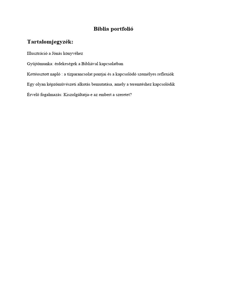 Biblia Portfolió | PDF