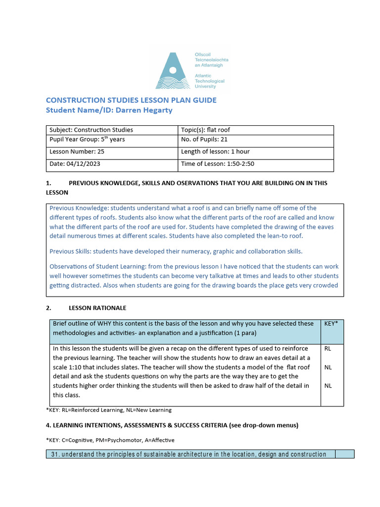 Lesson Plan 25 Cs | PDF | Learning | Communication