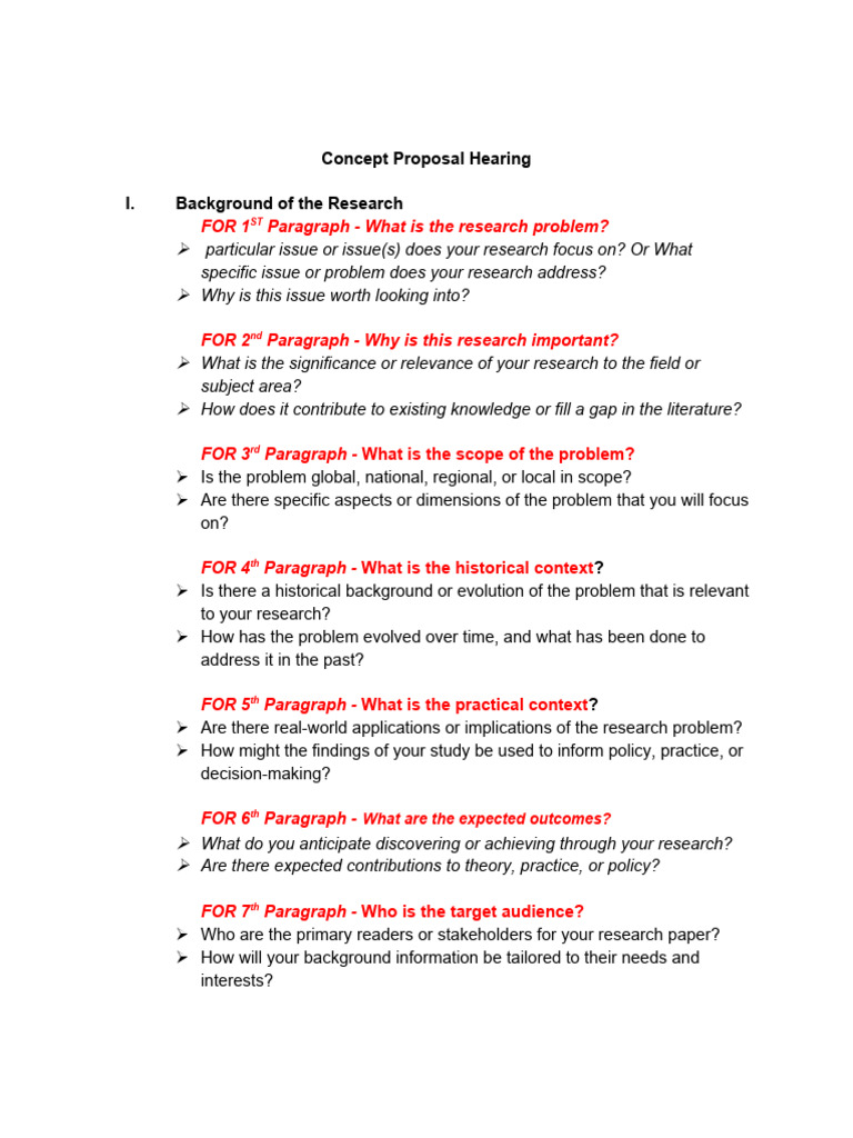 Concept Paper Format Updated | PDF