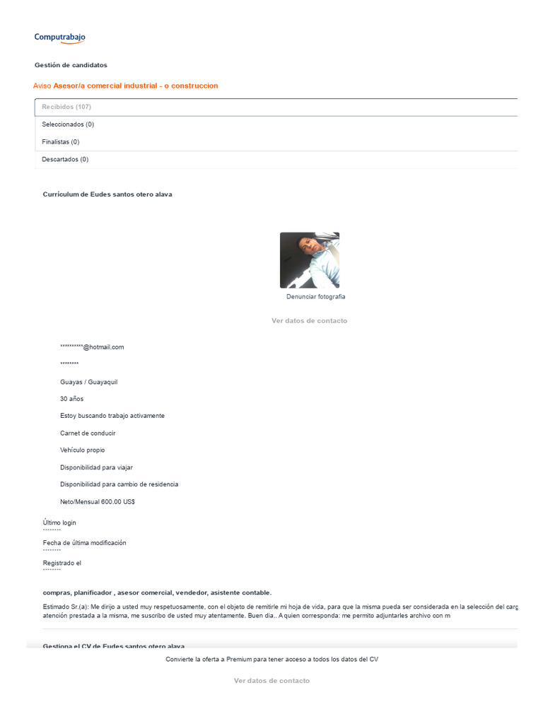 Detalle CV 8 | PDF | Microsoft | Los consumidores