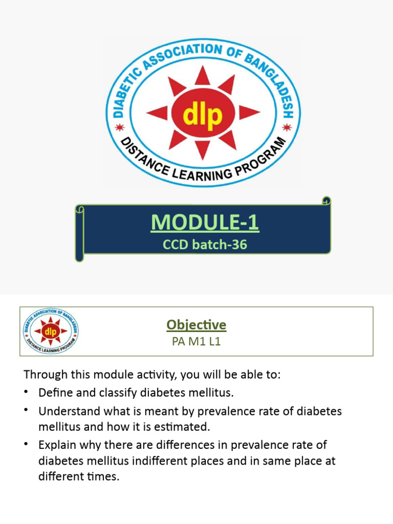 Module 1 ECCD-36 | PDF | Diabetes | Gestational Diabetes