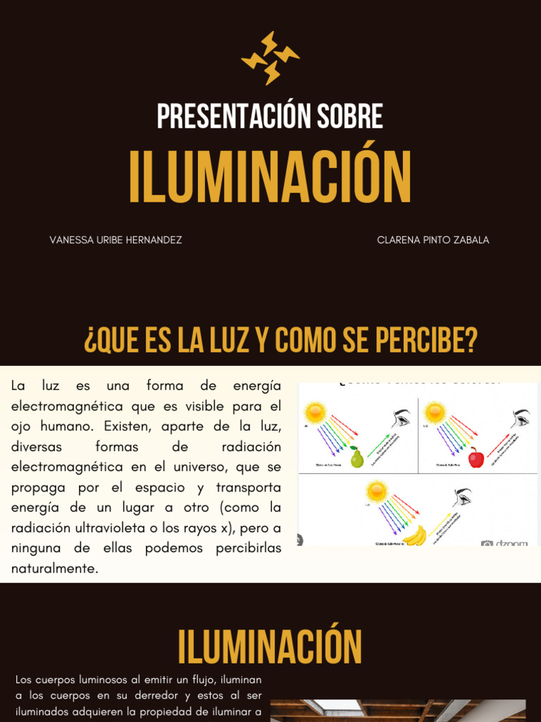 Presentación Sobre Iluminación | PDF | Encendiendo | Ligero