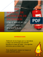 Folleto Manejo de Extintores | PDF | Incendios | Materiales