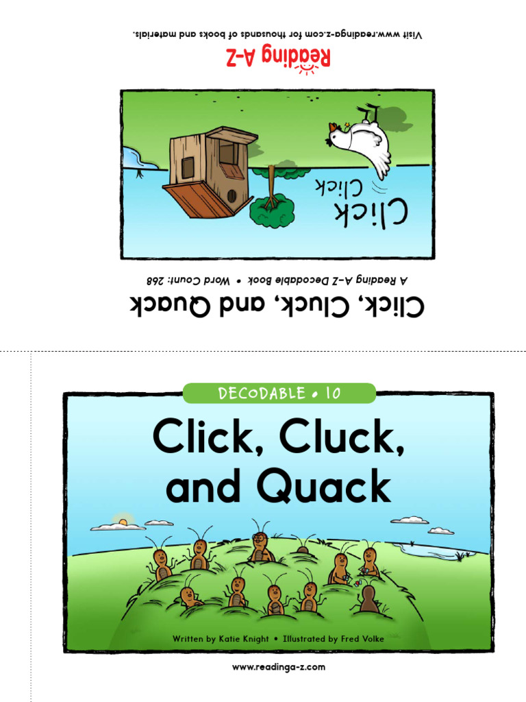 Click, Cluck, and Quack: A Phonics Tale | PDF | Duck | Linguistics