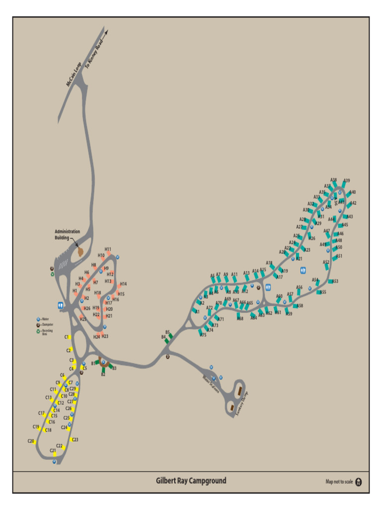 Gilbert Ray Campground Map PDF | PDF | Xadrez