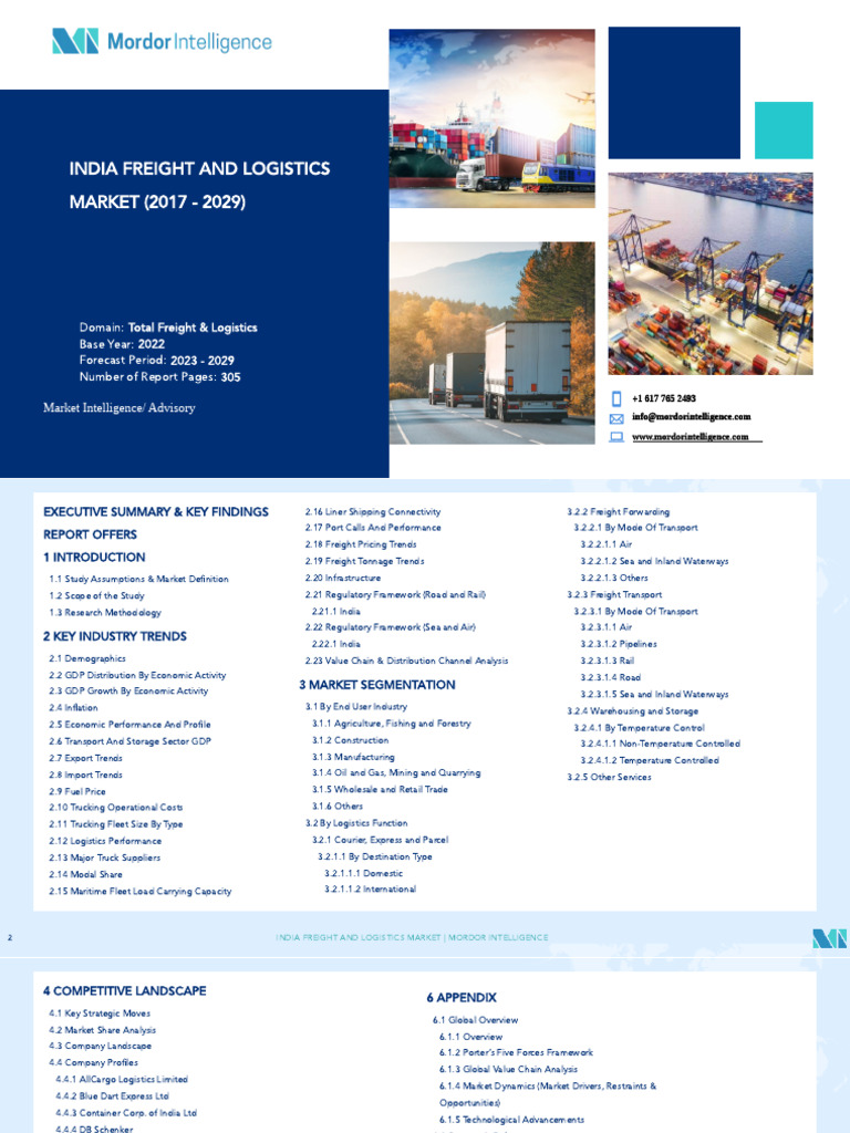 India Freight and Logistics Market 1698891188716 | PDF | Logistics | Port