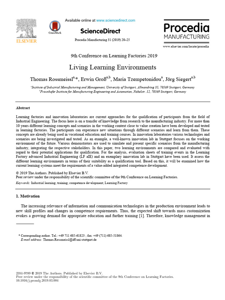 Living Learning Environments | PDF | Learning | Innovation Living Learning Environments | PDF | Learning | Innovation