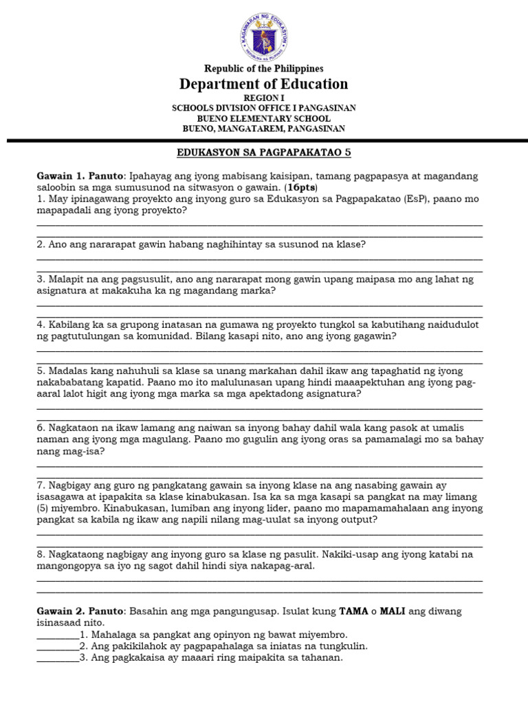 Activity Sheets For MDL | PDF