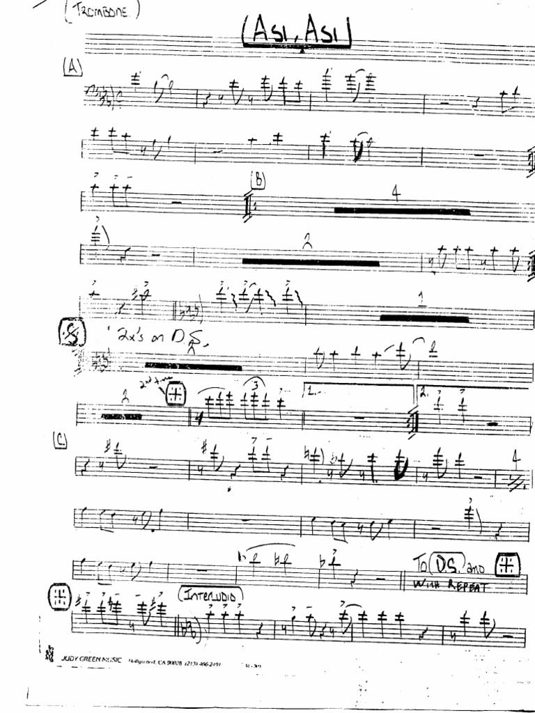 Asi Asi Trombone PDF | PDF