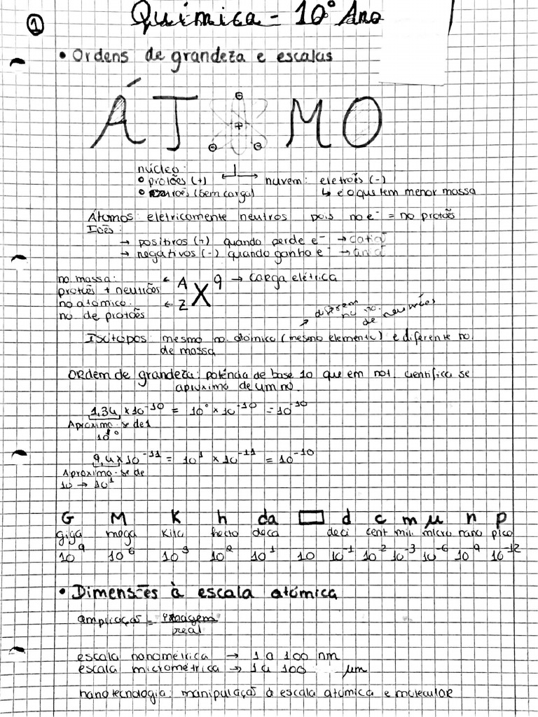 Quimica 10o Ano Resumos Pdf