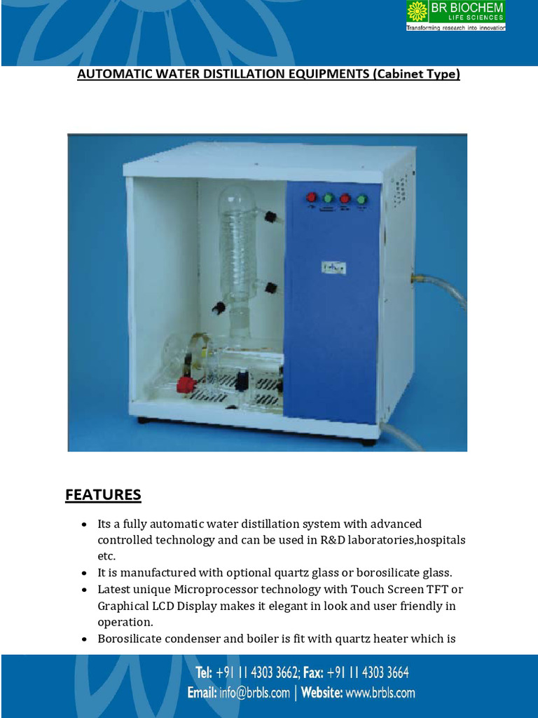 Double Distillation Unit | PDF