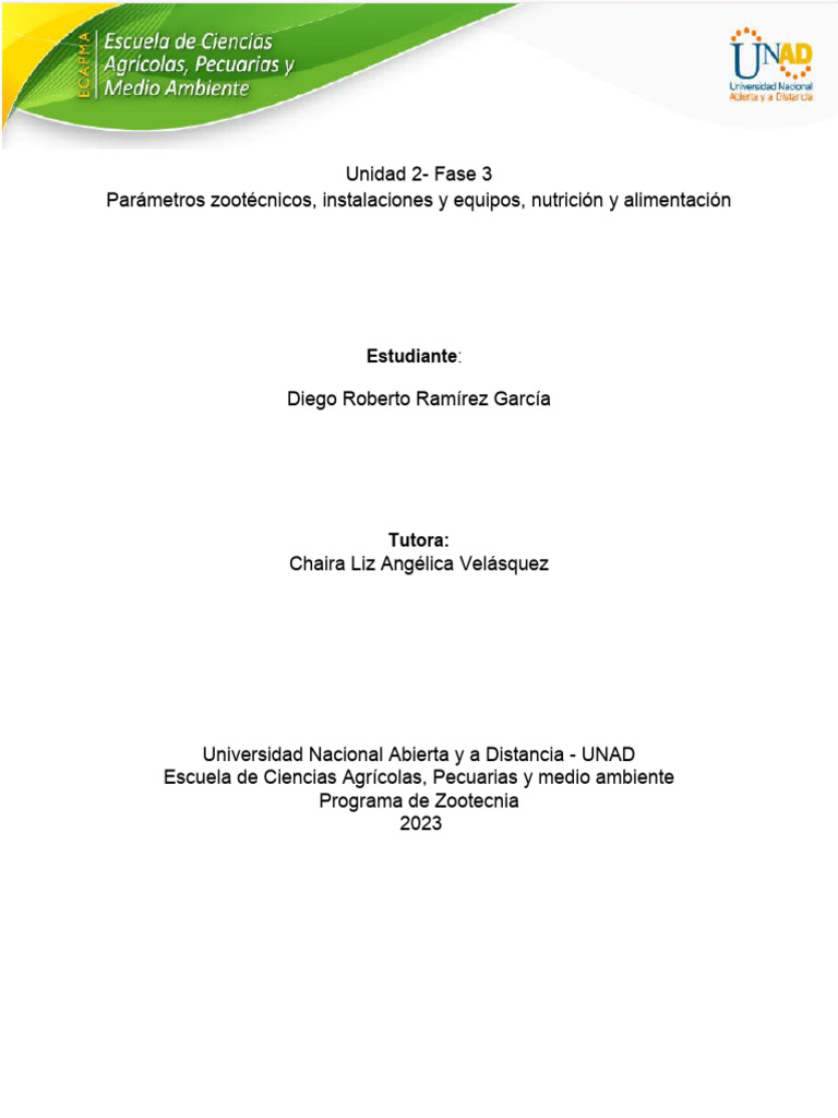 Unidad 2, Fase 3. | PDF | Alimentos | Nutrición