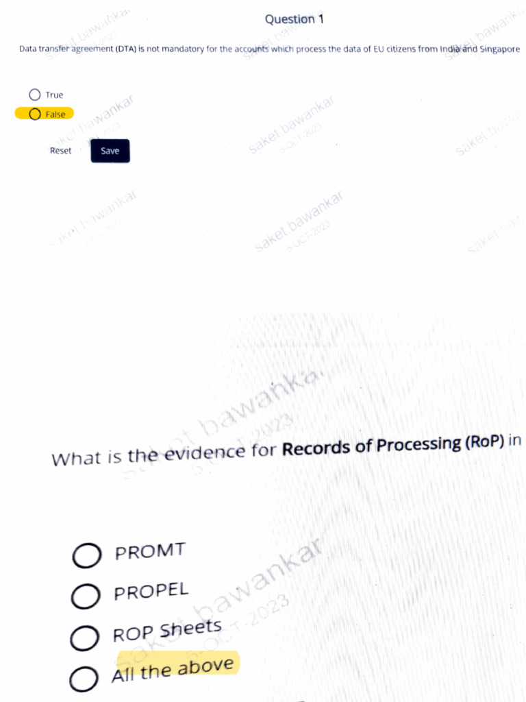 GDPR Compliance Quiz | PDF | Justice | Crime & Violence