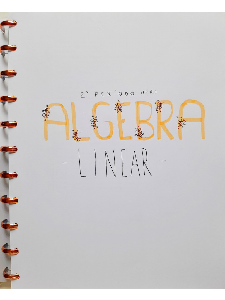 Resumo Algebra Linear 2020 | PDF