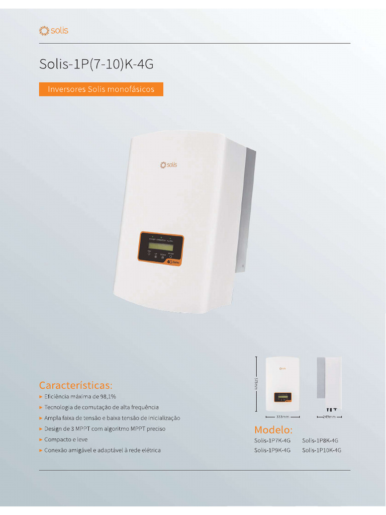Datasheet Solis 10K | PDF