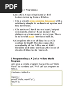 Chapter 1: Introduction To BASIC Programming: Programming Language ...