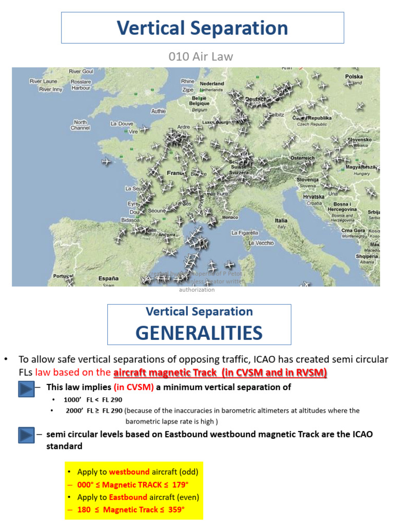 ICAO Vertical Separation Guidelines | PDF | Aviation | Aviation Safety