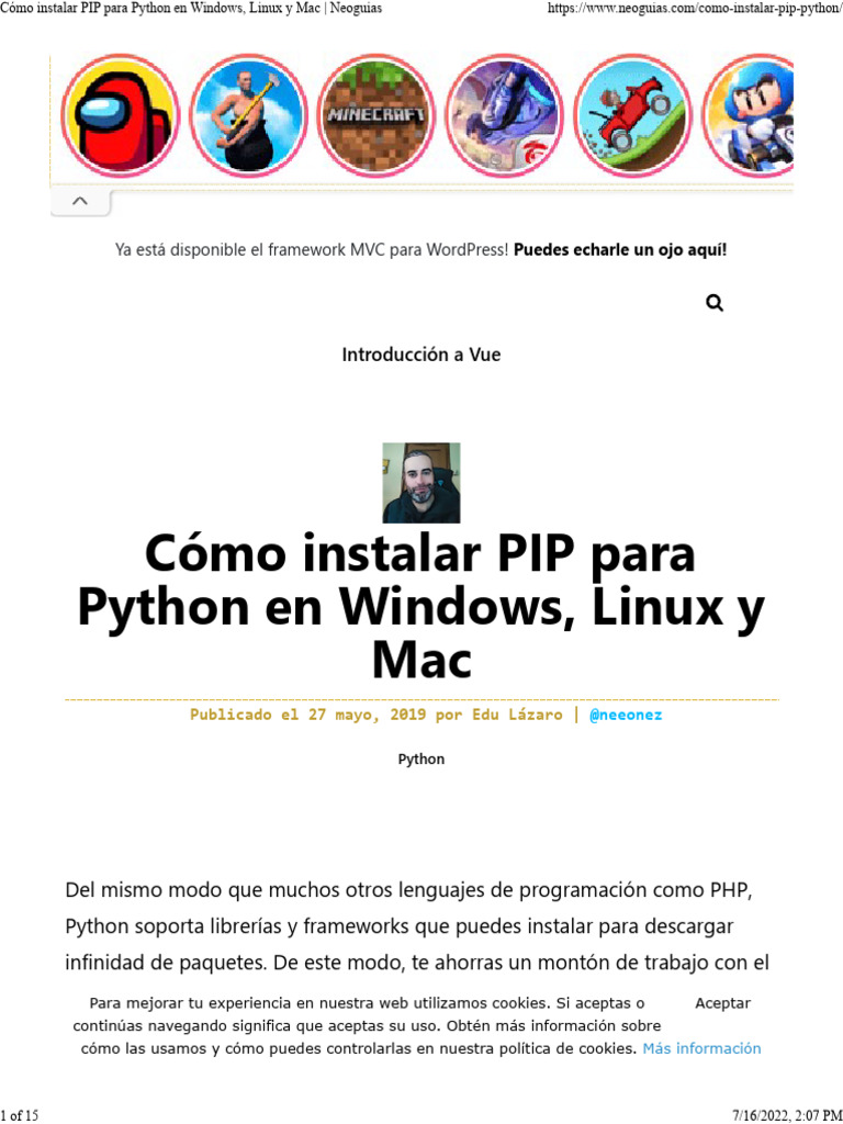 Instalar Python | Descargar gratis PDF | Distribución de Linux | Mac OS